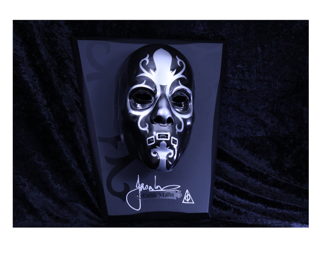 Lucius Malfoy’s Death Eater Mask signed by Jason Isaacs. – The ...