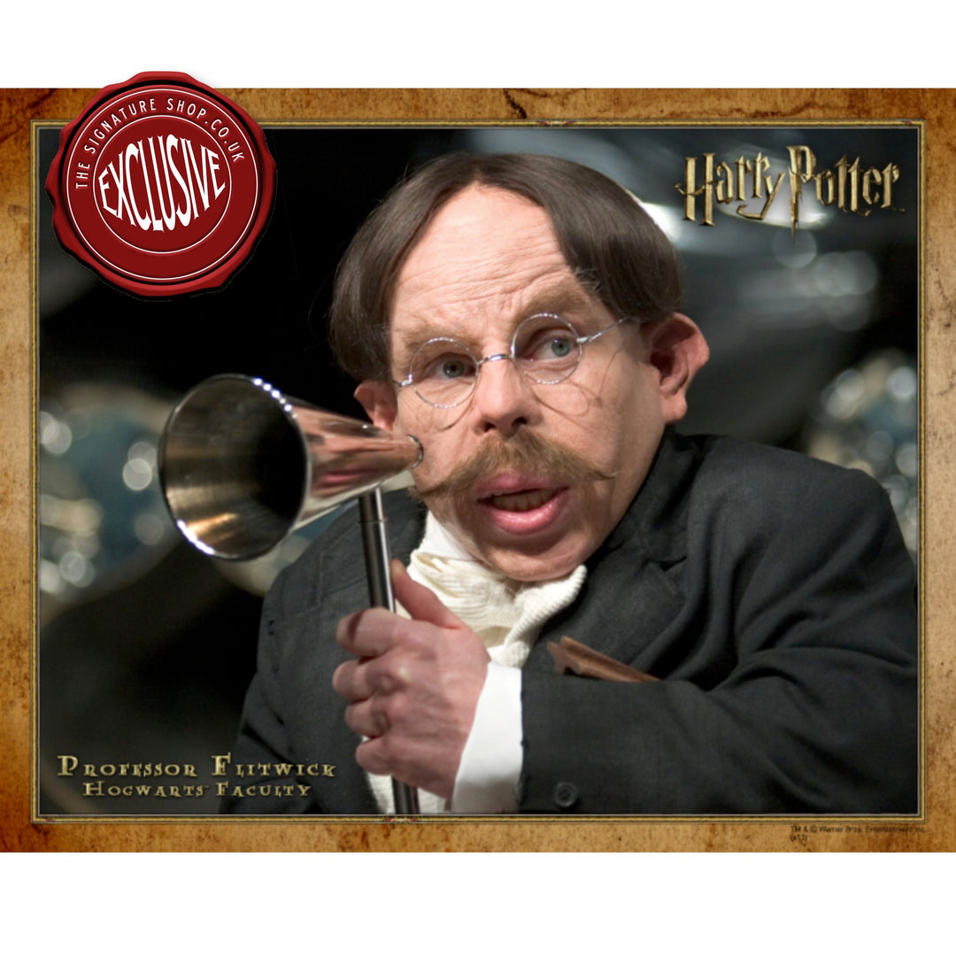 Prof. Flitwick 10x8 Photo signed by Warwick Davis – The Signature Shop
