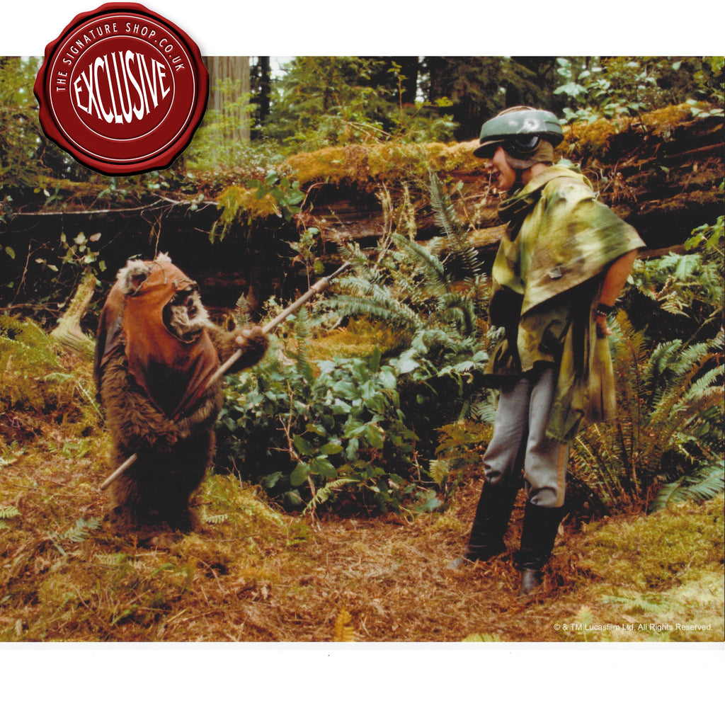 Wicket & Princess Leia 8x10 Photo signed by Warwick Davis. – The ...